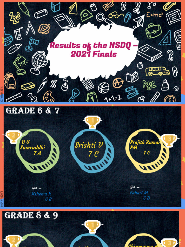 Results of NSDQ Finals | PDF