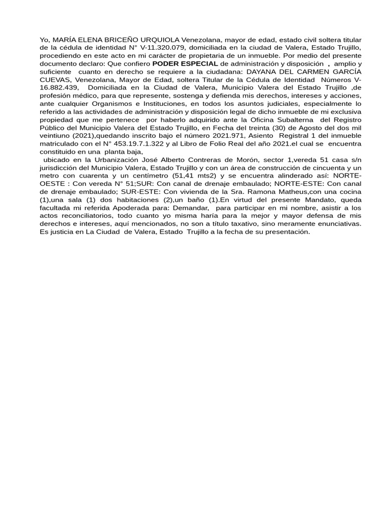 DOC Poder Dayana | PDF