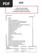 Positive Isolation Safety Procedure | PDF | Switch | High Voltage