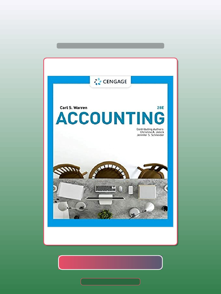 Accounting 28th Edition by Carl S Warren Christine Jonick Jennifer ...