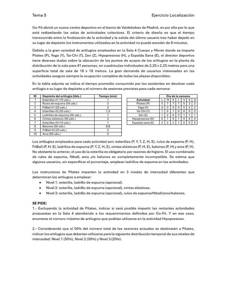 Ejercicio Tema 5 | PDF
