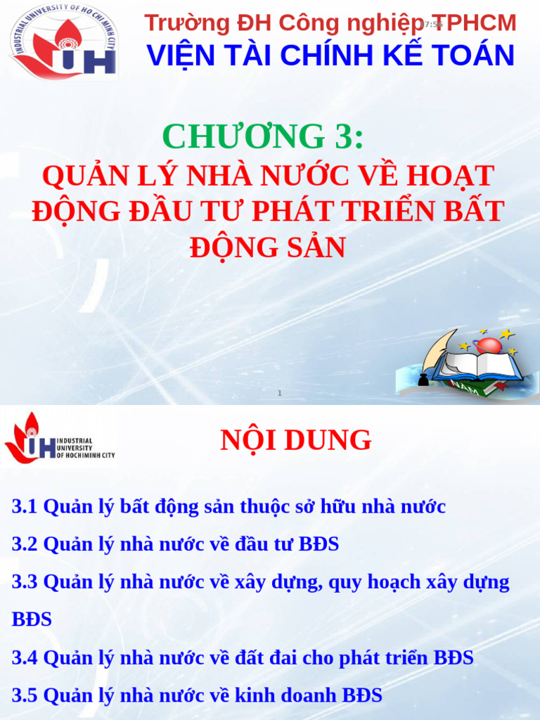 Chuong 3 Quan ly NN ve hoat dong DTPT BDS chung | PDF