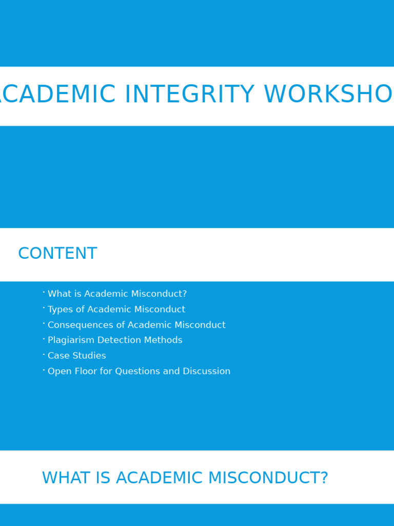 Understanding Academic Misconduct | PDF | Academic Dishonesty | Plagiarism