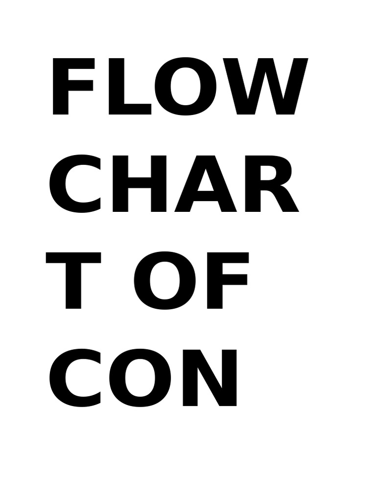 Flow Chart of Con Demenation Item Break | PDF