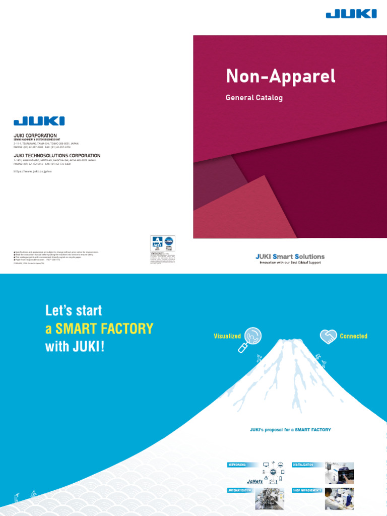 Juki Non Apparel | PDF | Sewing Machine | Sewing