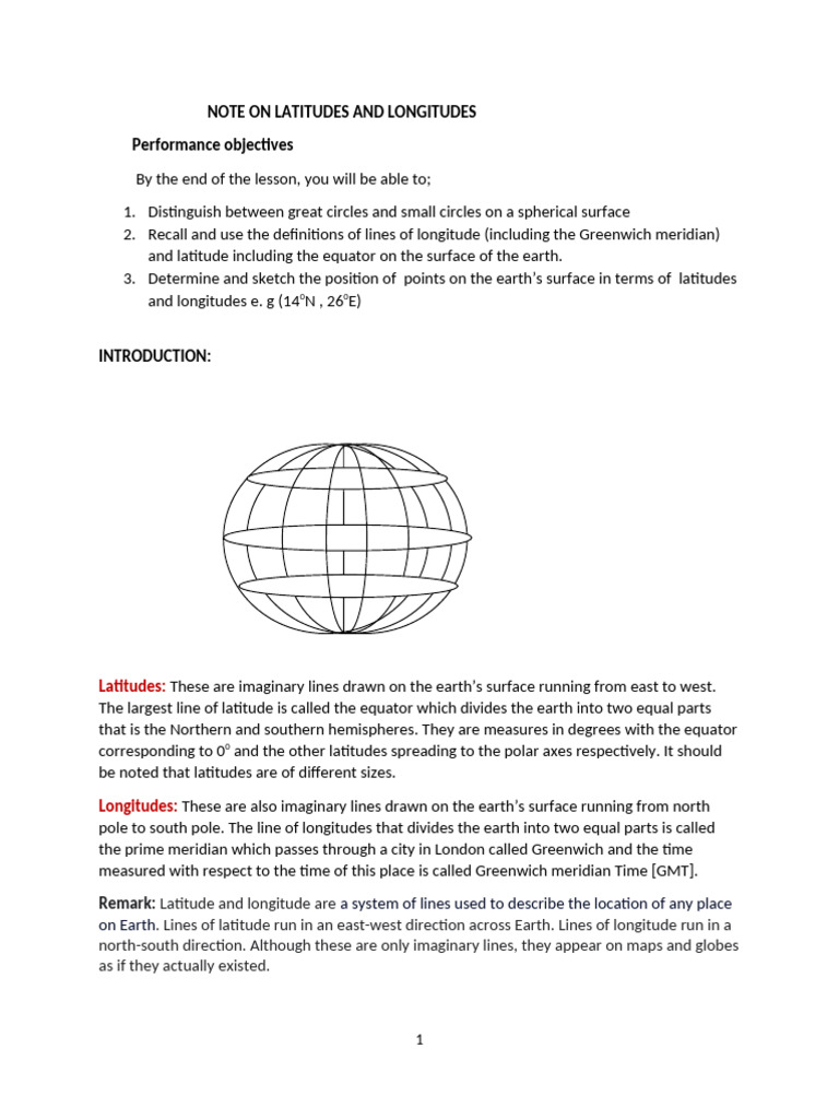 Understanding Latitudes and Longitudes | PDF | Latitude | Longitude