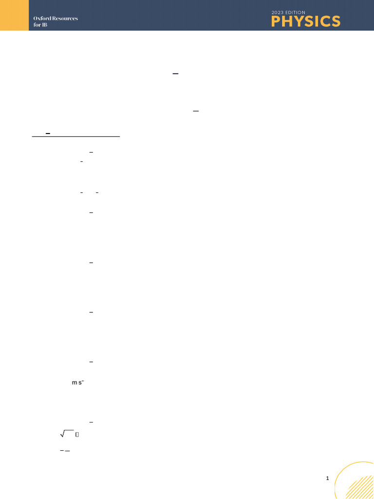 IB Physics Field Questions and Answers | PDF | Force | Acceleration