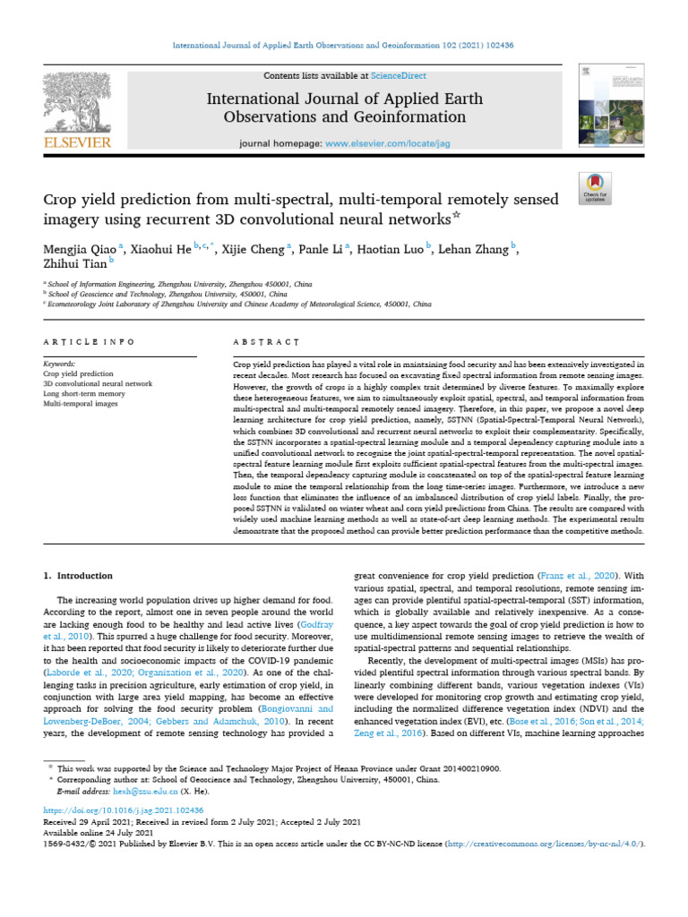 Yield Pred by Mss | PDF | Deep Learning | Learning