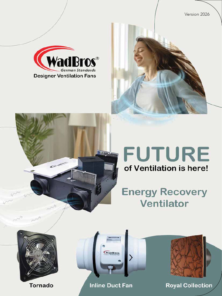 Wadbros Designer Ventilation Fans Overview | PDF | Mechanical ...