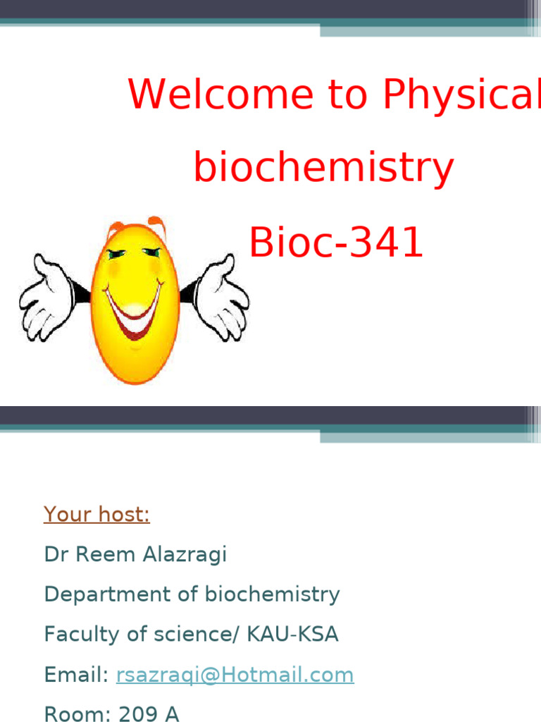 Introduction to Physichal Biochemistry | PDF