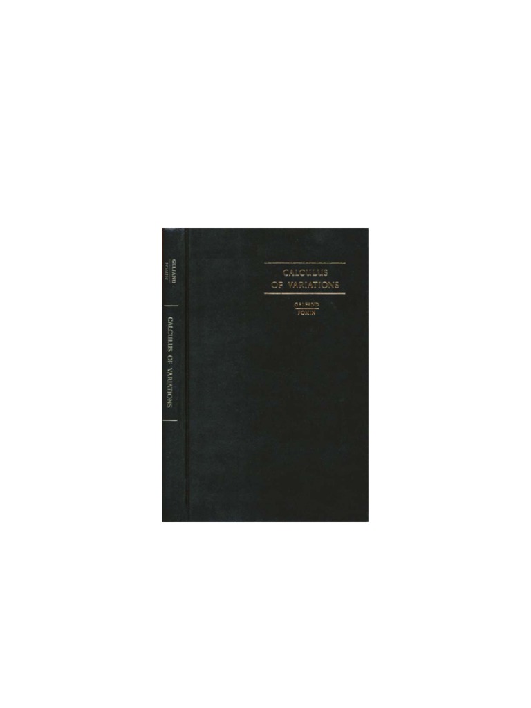 Calculus - Of.variations Gelfand - Fomin | PDF | Science | Teaching ...