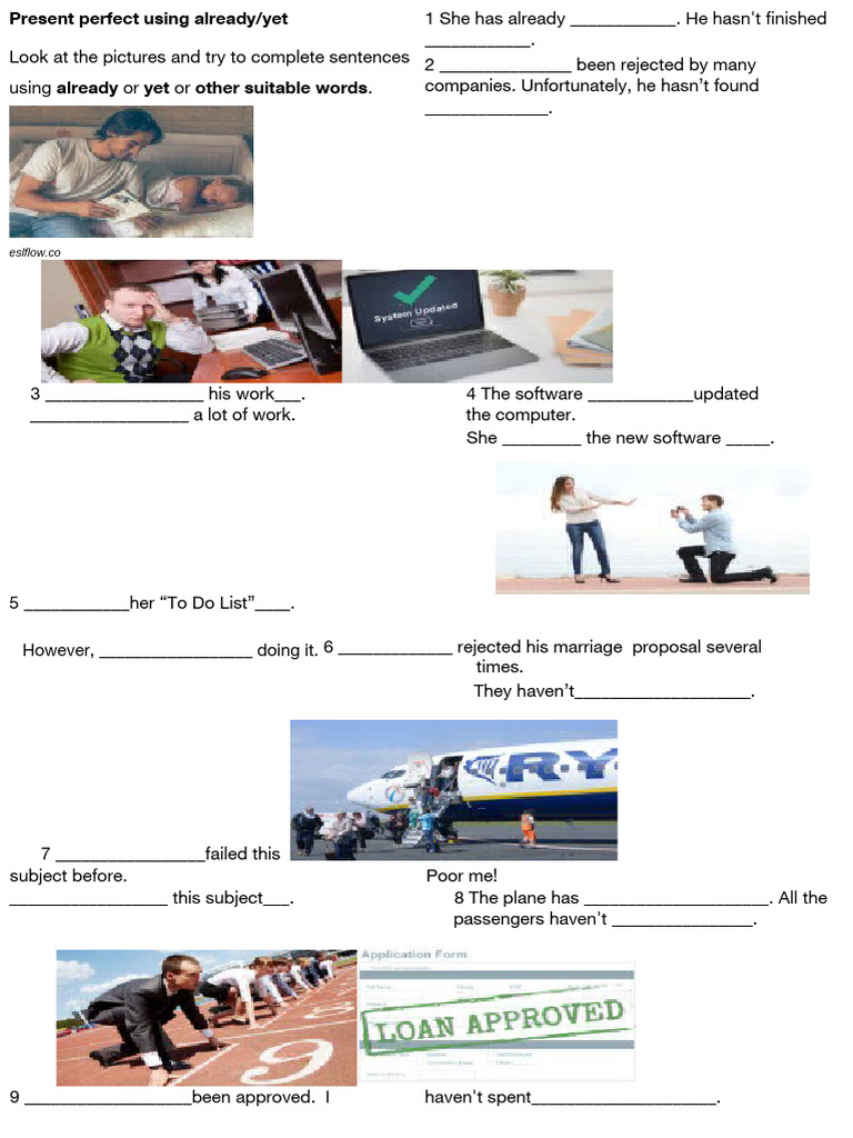 Present Perfect Already YET) 1 | PDF