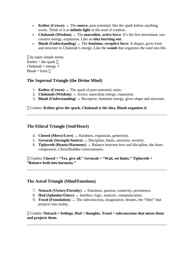 Tree of Life Spheres | PDF