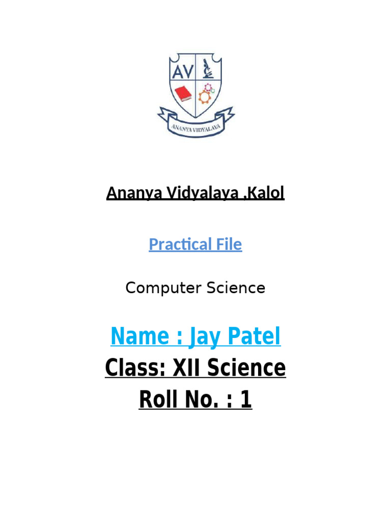 Practical File | PDF