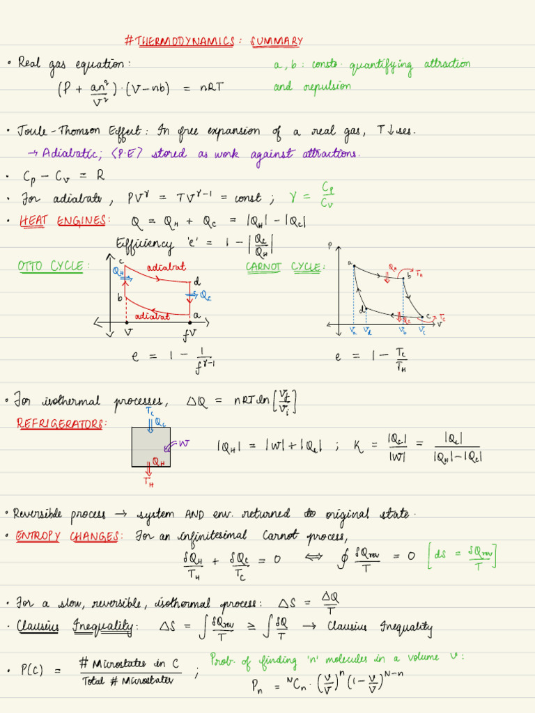 Thermodynamics: Key Concepts Explained | PDF | Classical Mechanics ...