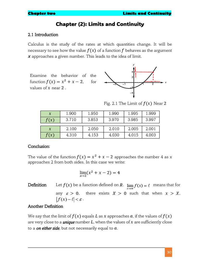 Understanding Limits and Continuity in Calculus | PDF | Continuous ...