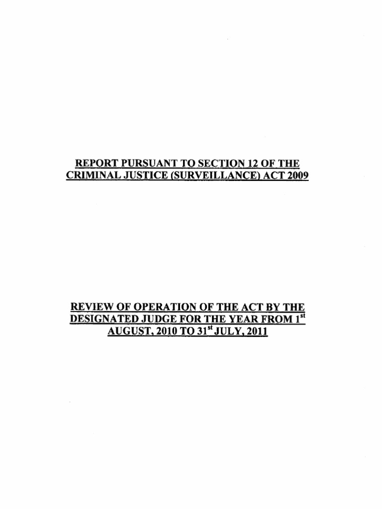 Covert Surveillance Report 2010-2011 | PDF | Surveillance | Excise