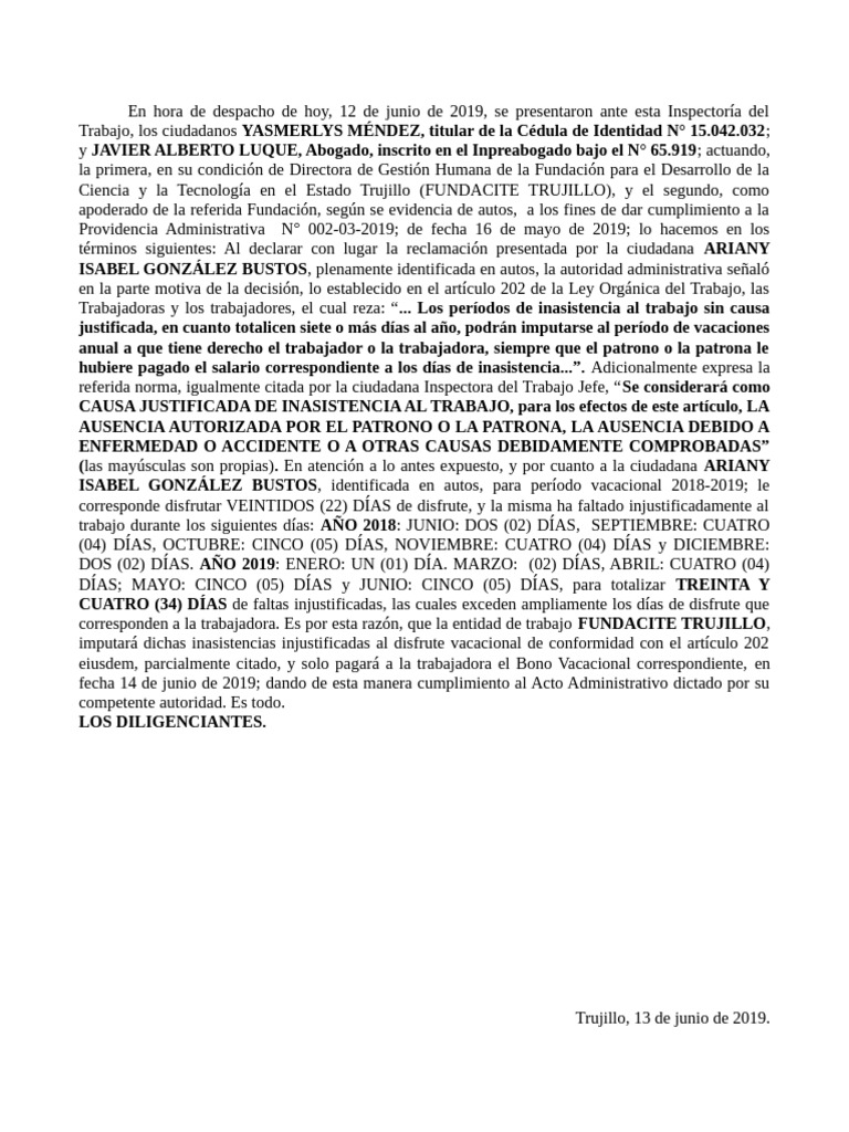 DILIGENCIA ARIANY GONZÁLEZ BUSTOS | PDF | Justicia | Crimen y violencia