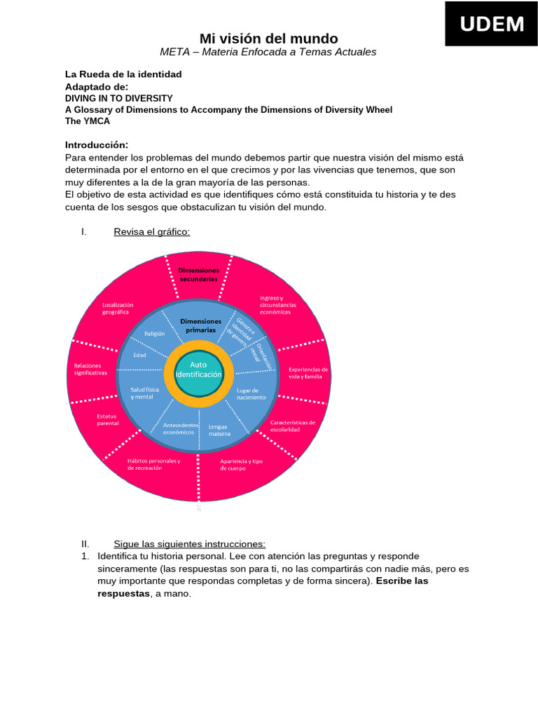 Reflexiones sobre mi identidad y visión | PDF