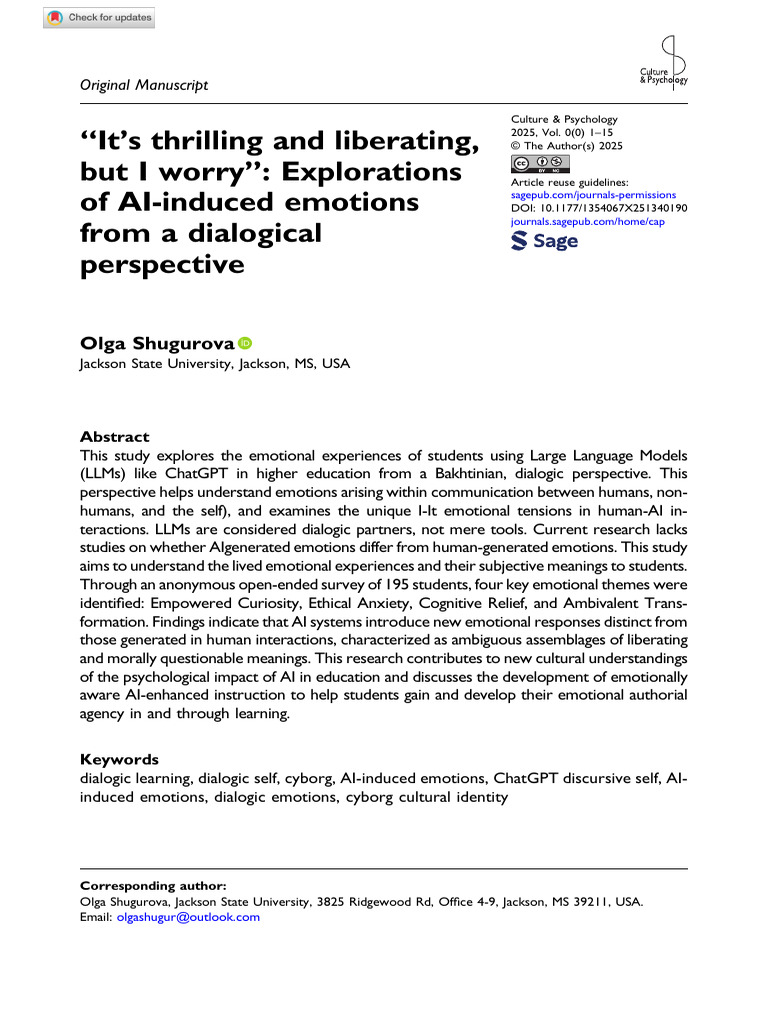 7 It’s Thrilling and Liberating, But I Worry - Explorations of AI ...