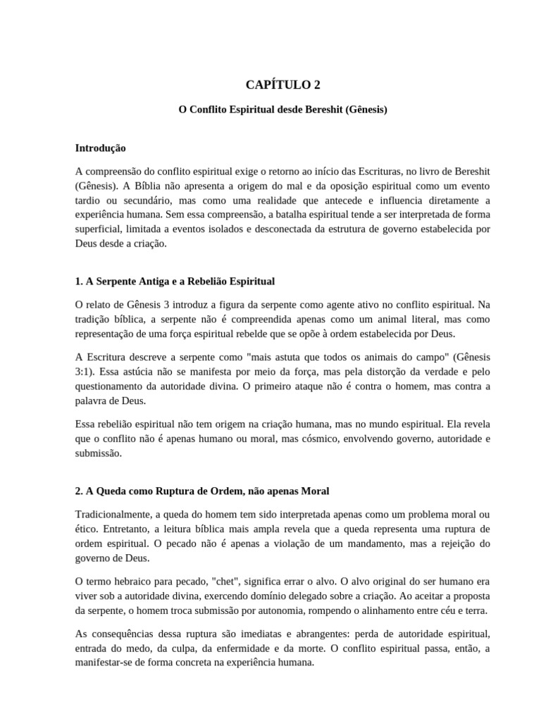 Capitulo 2 Texto Integral ABNT | PDF | Gênesis (livro) | Bíblia