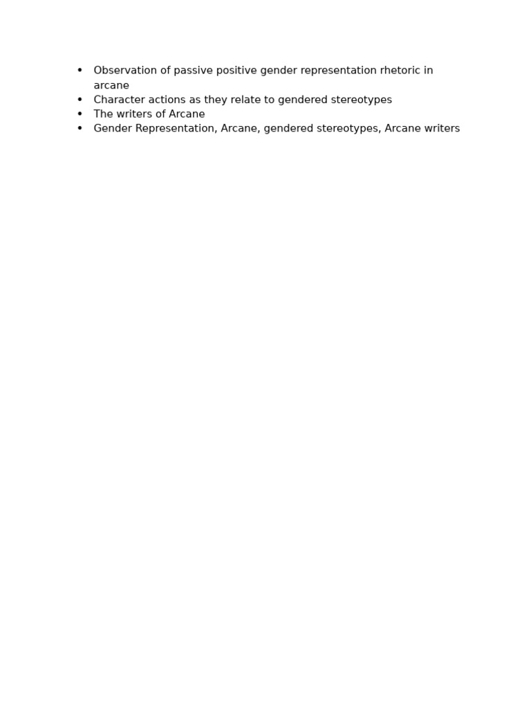 Observation of Passive Positive Gender Representation Rhetoric in ...