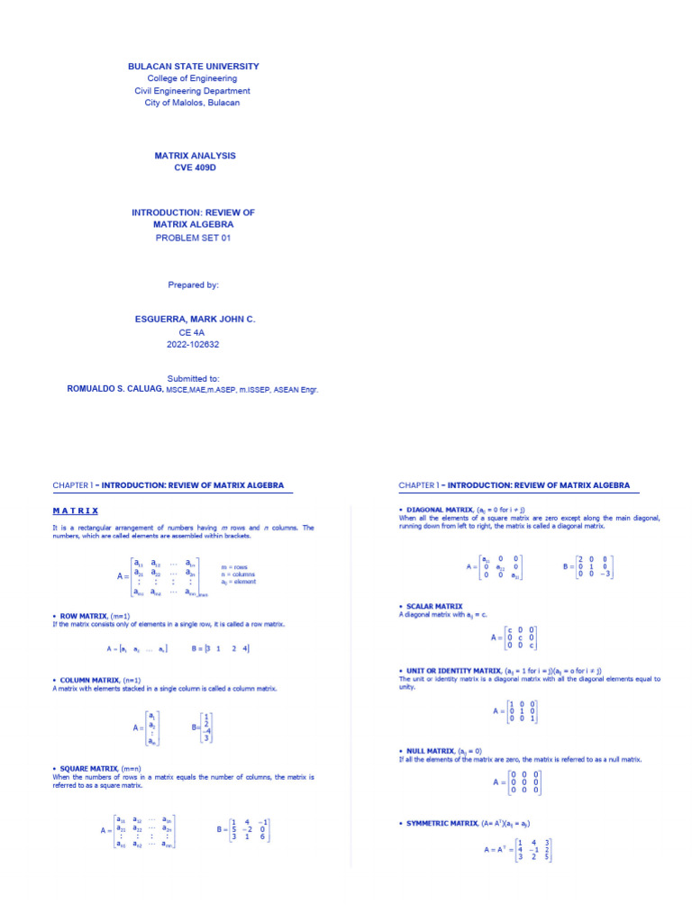 Copy of Matrix Analysis | PDF
