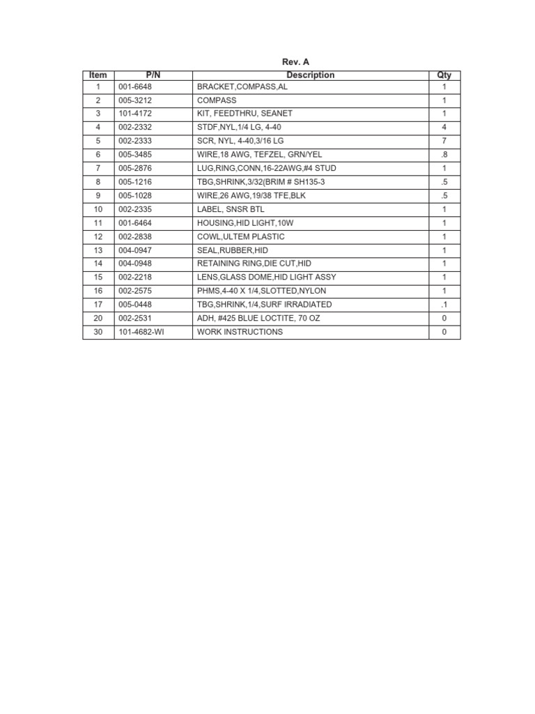 101-4682 Compass Assembly, 4km | PDF