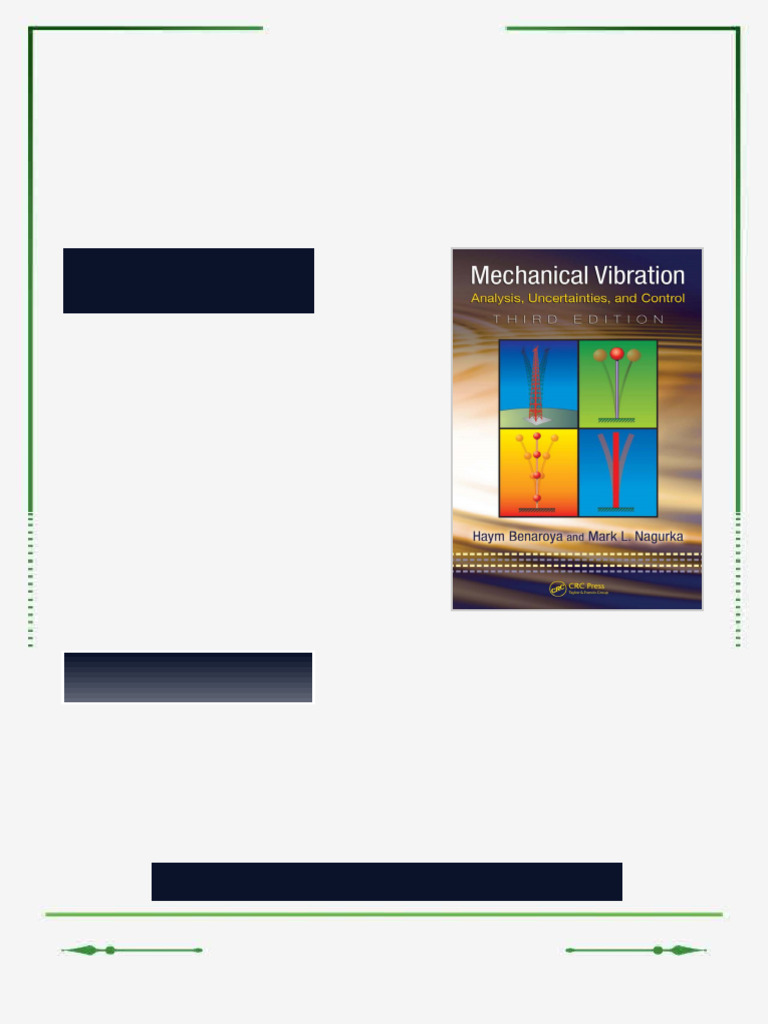Mechanical engineering Analysis Uncertainties and Control 3rd Edition ...