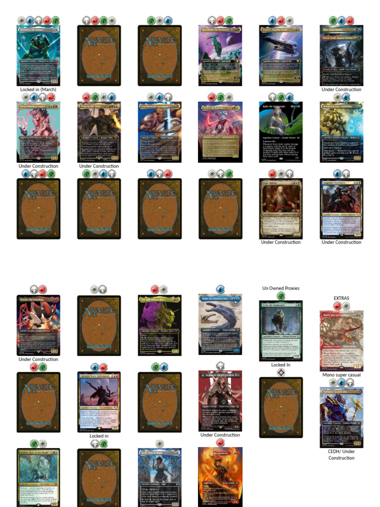 Challange 32 Commander Decks Visual | PDF