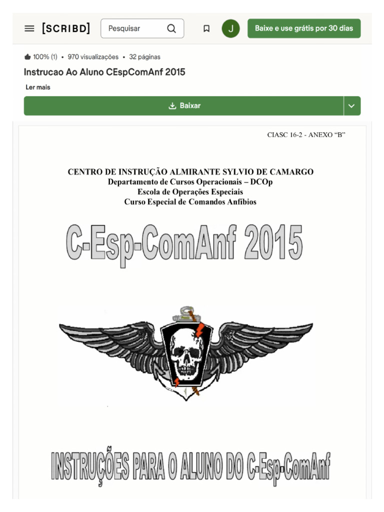 Guia Do Aluno Comanf 2015 | PDF