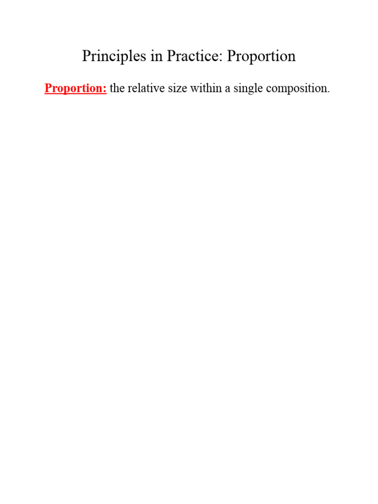 Principles in Practice_ Proportion | PDF