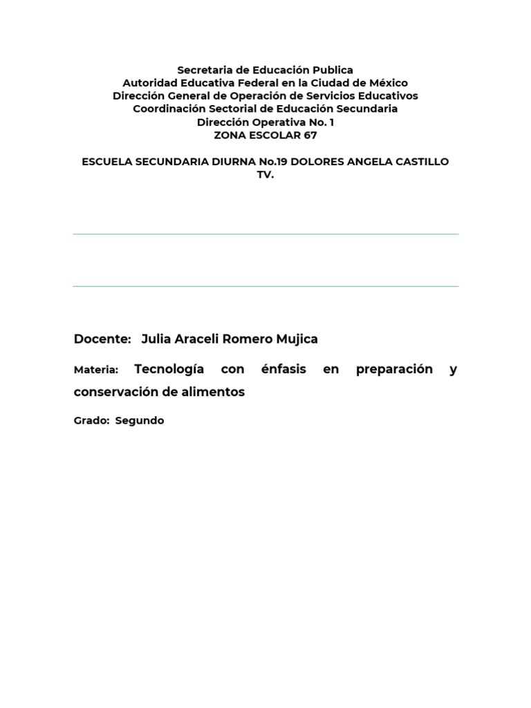 2do_ Guia de Estudio | PDF | Alimentos | Cocinando