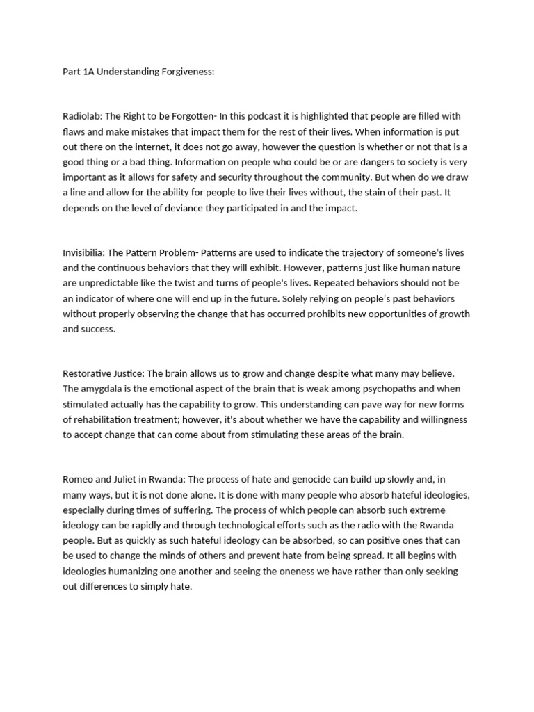 Exploring Deviance and Forgiveness | PDF | Deviance (Sociology) | Crimes