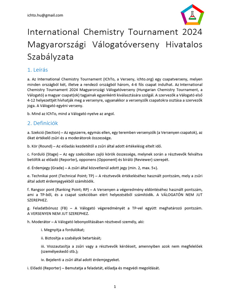 Rules 2024 | PDF