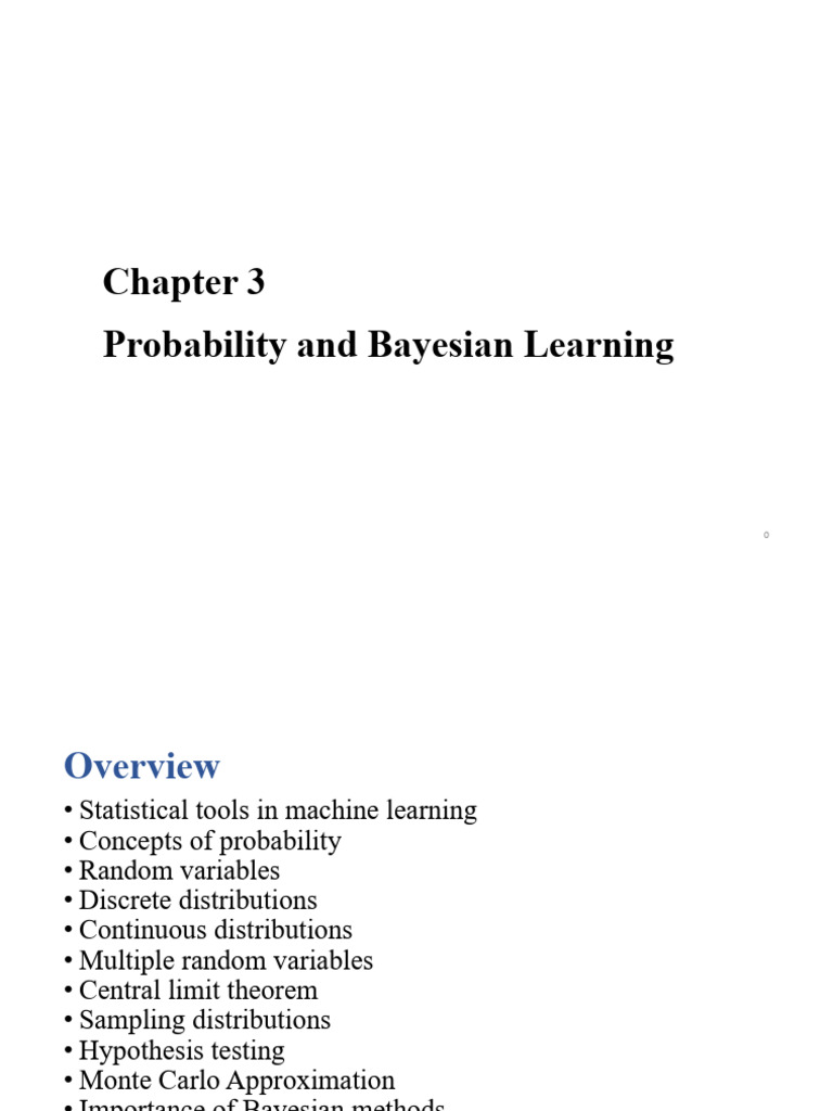 Chapter 3 | PDF | Machine Learning | Bayesian Inference