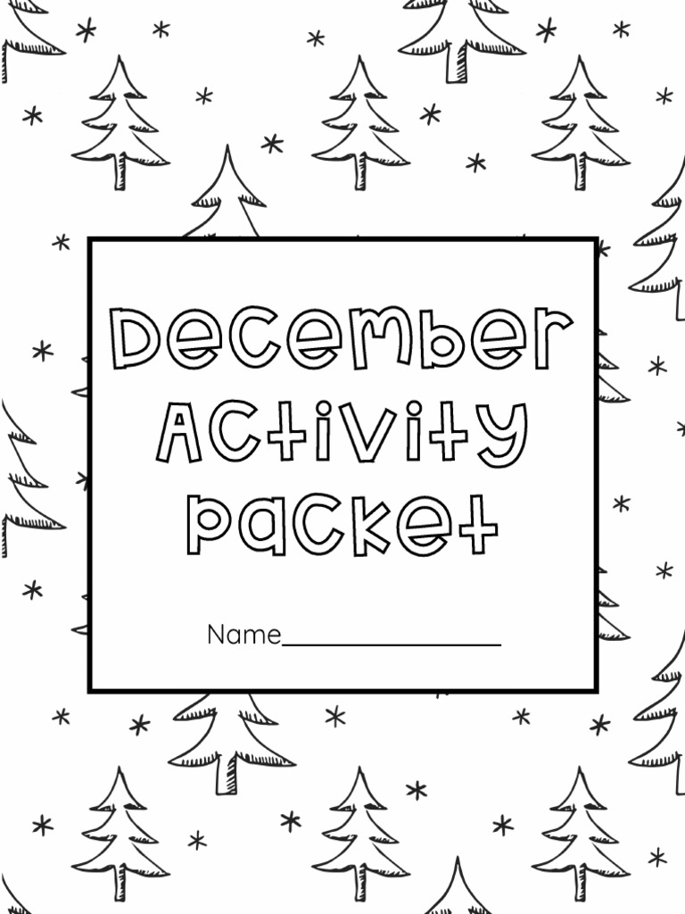 Activity Packet Cover | PDF