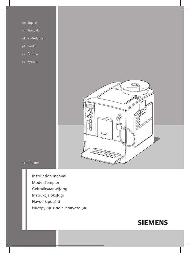 Siemens EQ5 Instrukcja PL | PDF