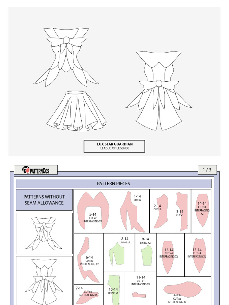 Lux Star Guardian Sewing Card | PDF