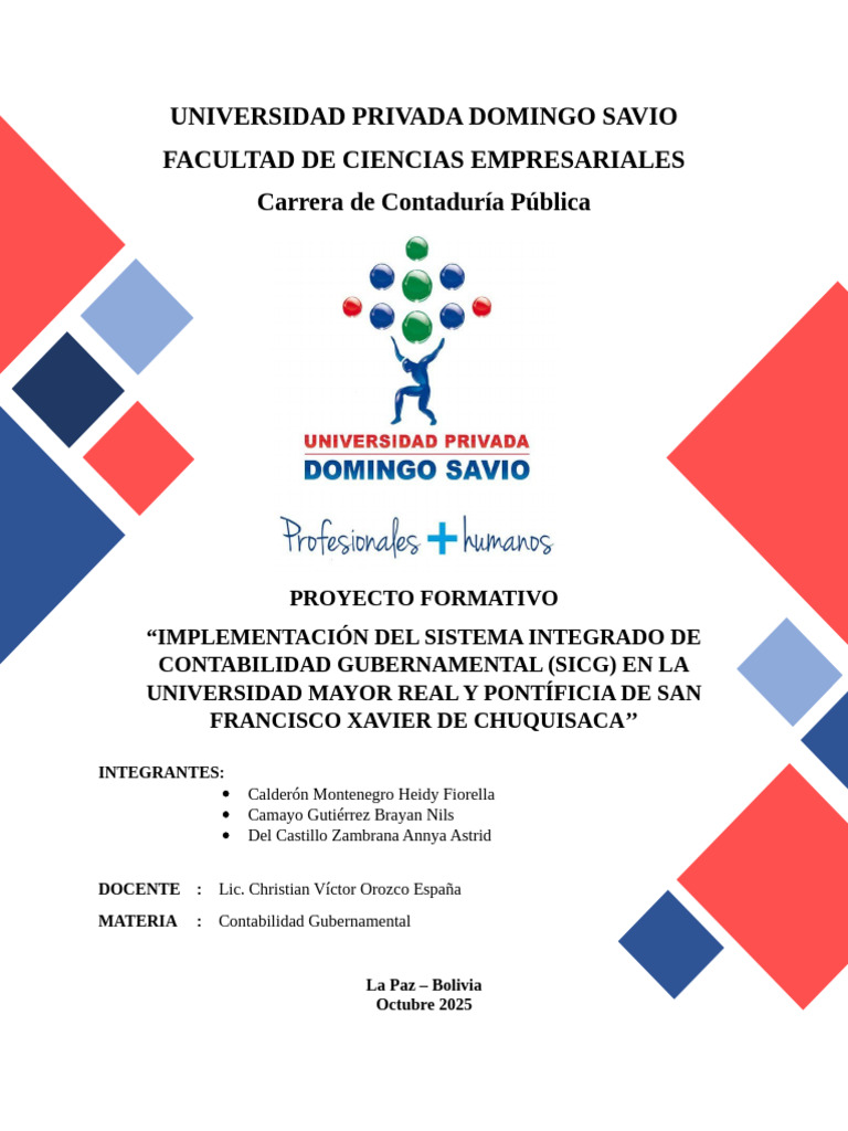 Fase 1 Proyecto Conta Gubernamental | PDF | Presupuesto | Contabilidad