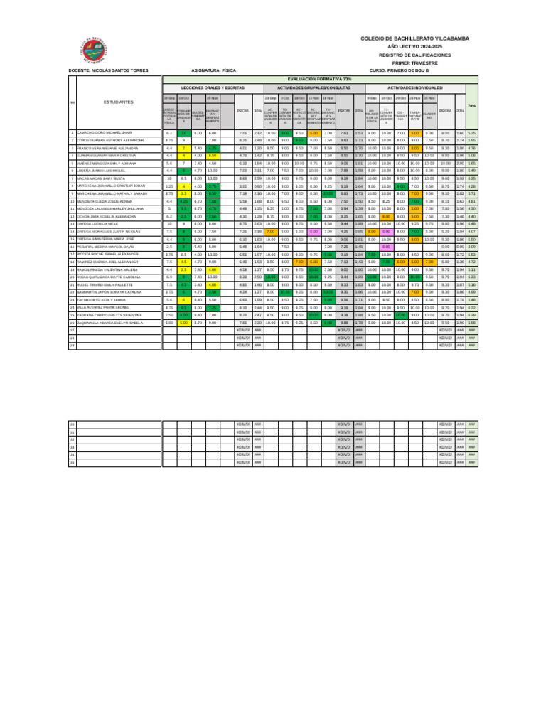 PRIMERO B | PDF
