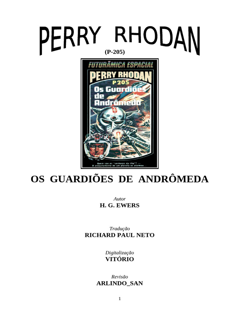 P-205 - Os Guardiães de Andrômeda - H. G. Ewers | PDF | Tempo | Planetas