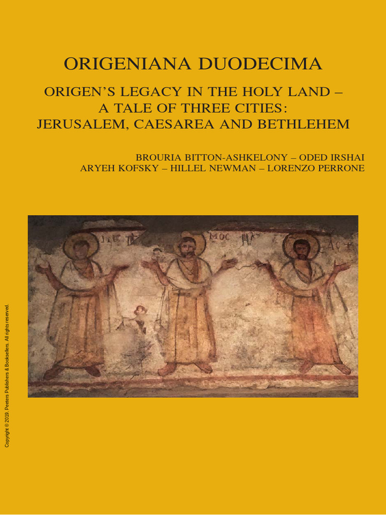 Origen's Influence in Jerusalem and Beyond | PDF | Book Of Leviticus ...