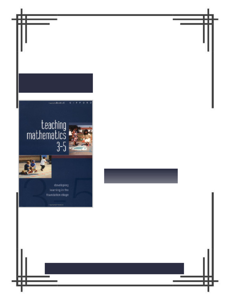 Teaching Mathematics 3 5 1st Edition Sue Gifford ebook full size version | PDF | Evaluation ...