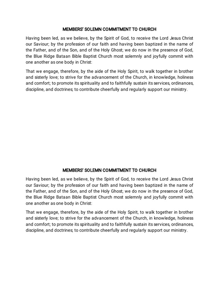 SOLEMN COMMITMENT | PDF