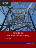 Grade 11 Euclidean Geometry Worksheet | PDF