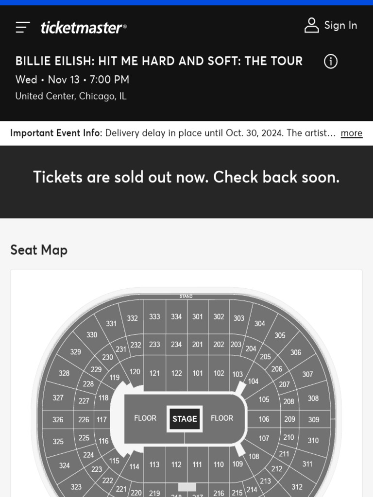 BILLIE EILISH HIT ME HARD AND SOFT THE TOUR Tickets Nov 13, 2024 ...