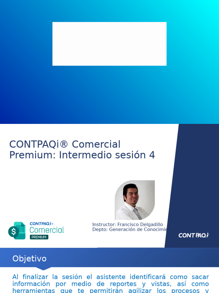 CONTPAQi Comercial Premium Intermedio Sesion 4 2024 A | PDF | Archivo ...