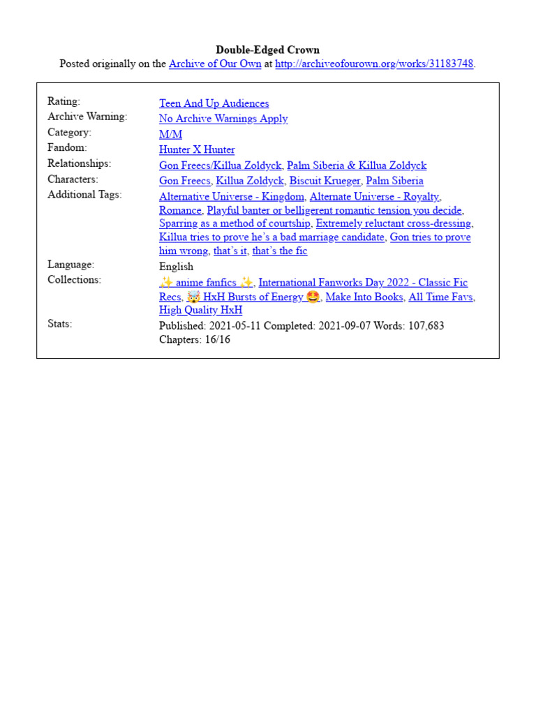 Double Edged Crown | PDF