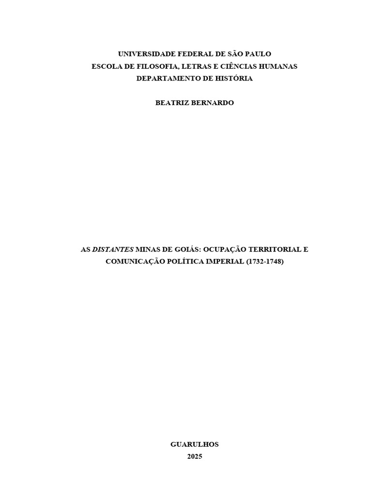 TCC Beatriz Bernardo | PDF | Historiografia | Portugal